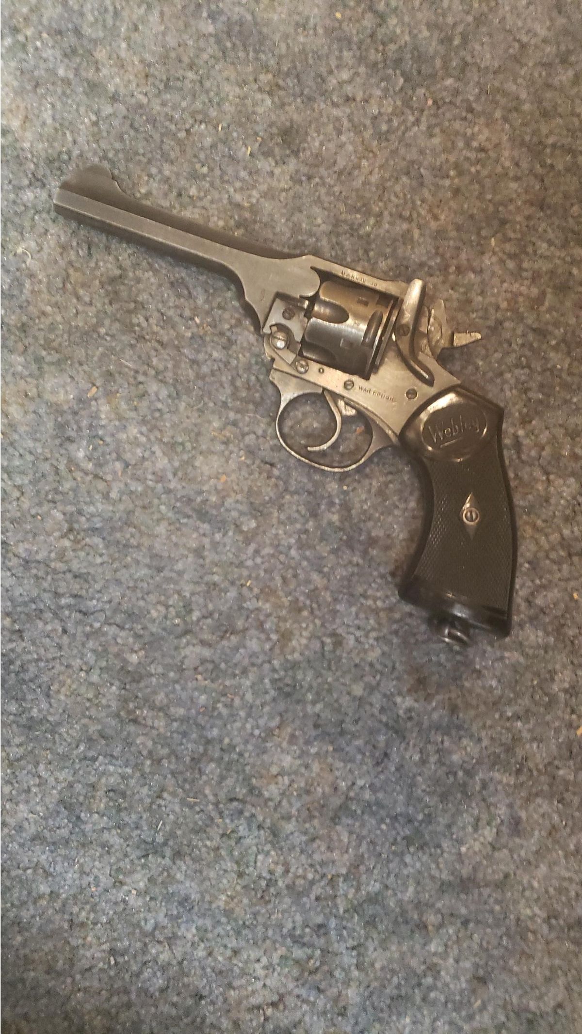 Webley & Scott .38 S&W Wwii Vintige Revolver Brake Open Type For Fast ...