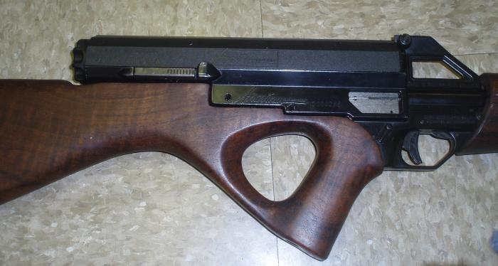 Calico M100 M100s .22, Walnut Stock W/100rd. Mag For Sale at GunAuction ...