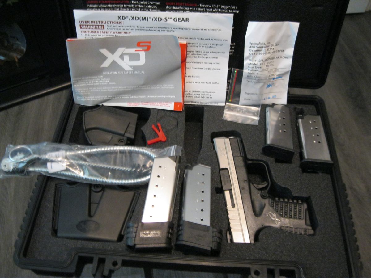 Springfield Armory Springfield Xds 45acp Type 2 Two-Tone Orig Case 4 ...