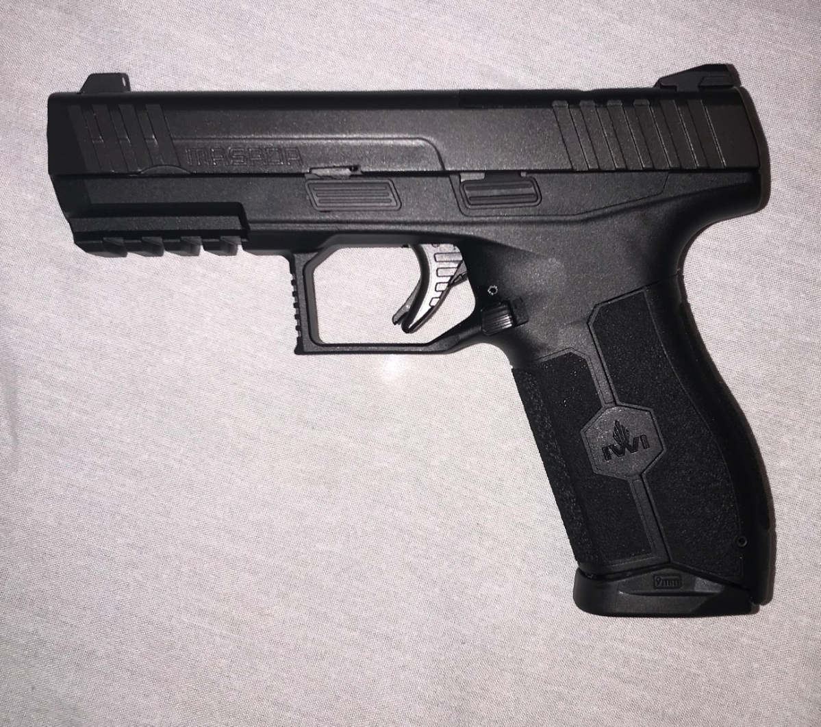 Iwi Masada 9mm Pistol, Black - M9orp17 Nib 9mm Luger For Sale at ...