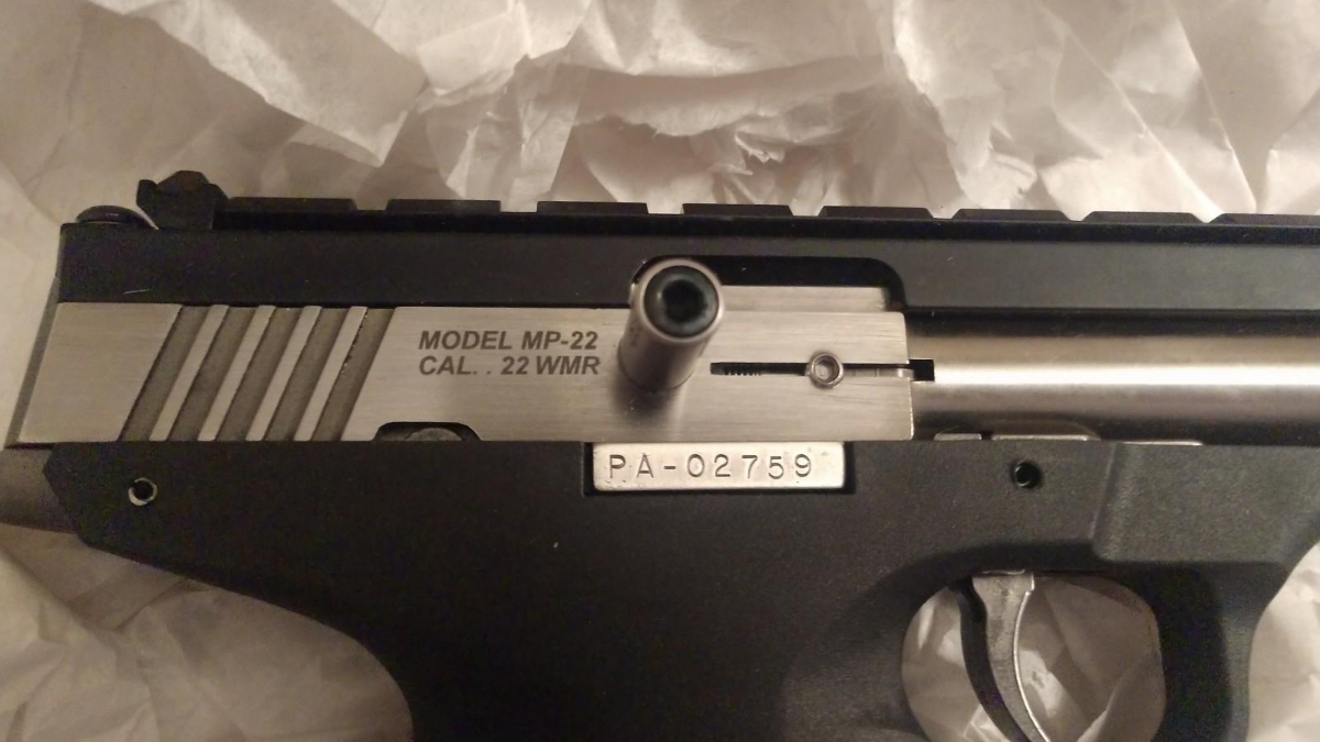 Excel Arms Accelerator Pistol 22wmr Model Mp-22 P2 Precision Target Gun ...