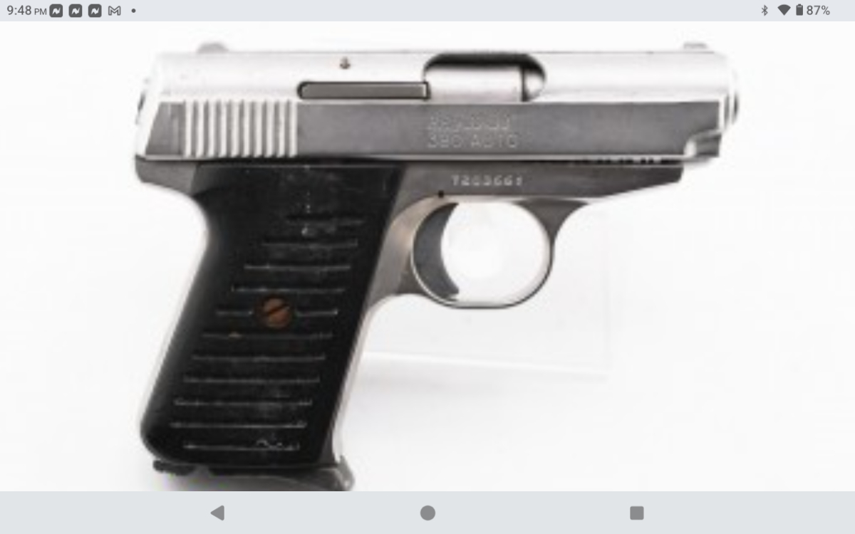 Rock Island Arsenal BRYCO ARMS 38 380 ACP Semi Auto Pistol .380 ACP ...