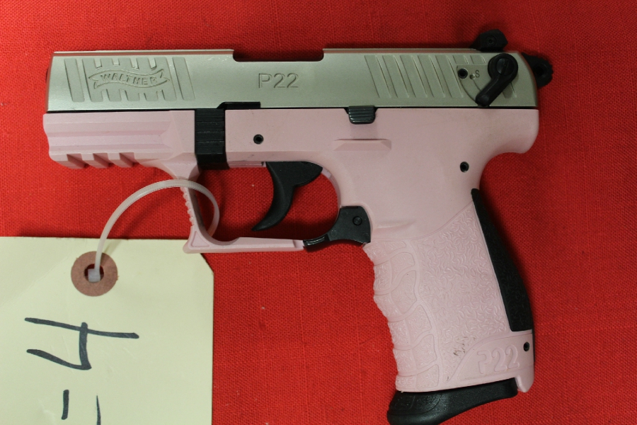 Walther P22 Pink/Stainless .22 Lr For Sale at GunAuction.com - 14496108