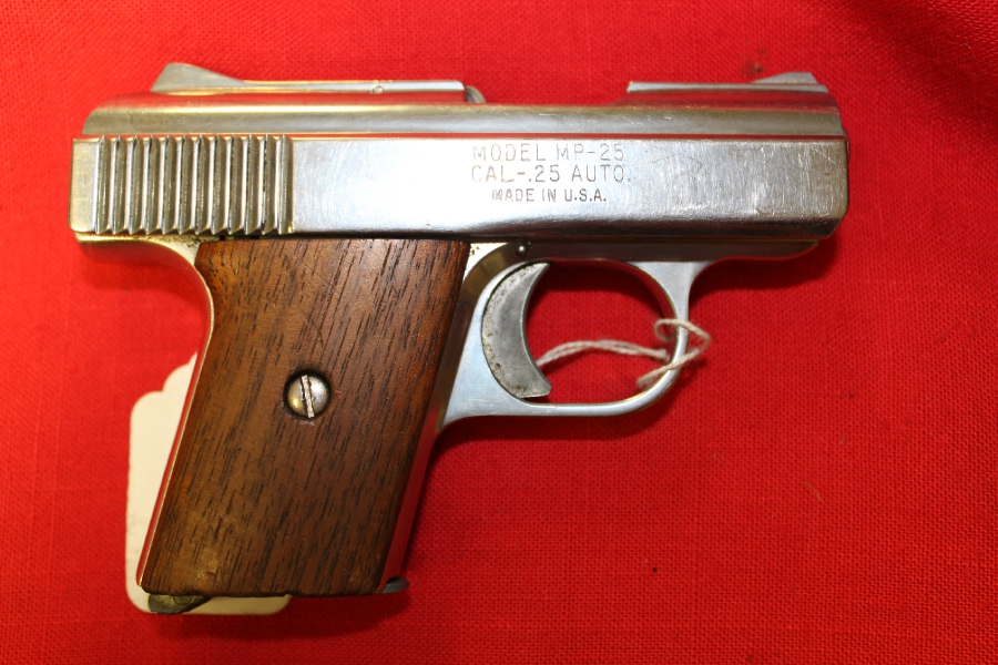Raven Model Mp25 Nickel .25 Acp For Sale at GunAuction.com - 14541976