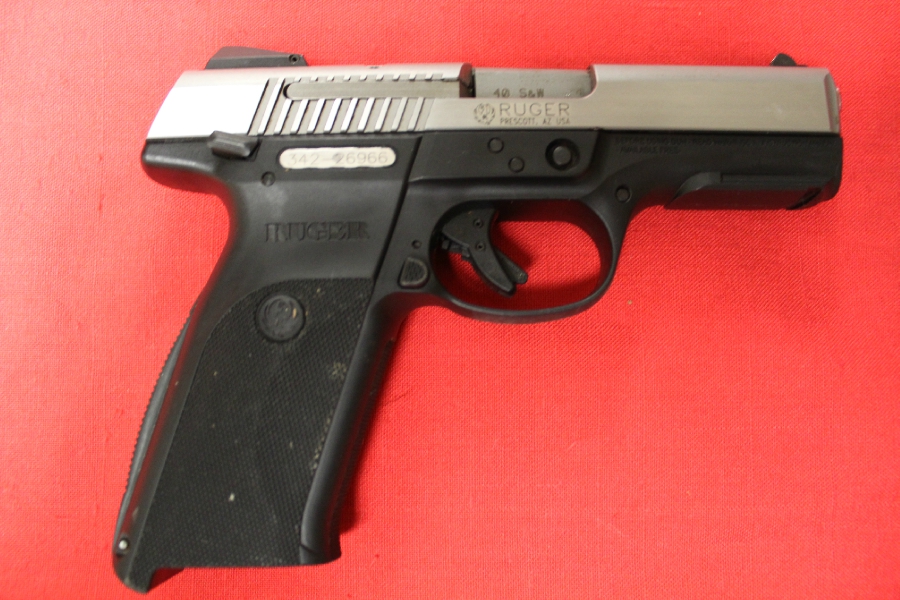 Ruger Sr40 Stainless 16 Round .40 S&W For Sale at GunAuction.com - 14713117