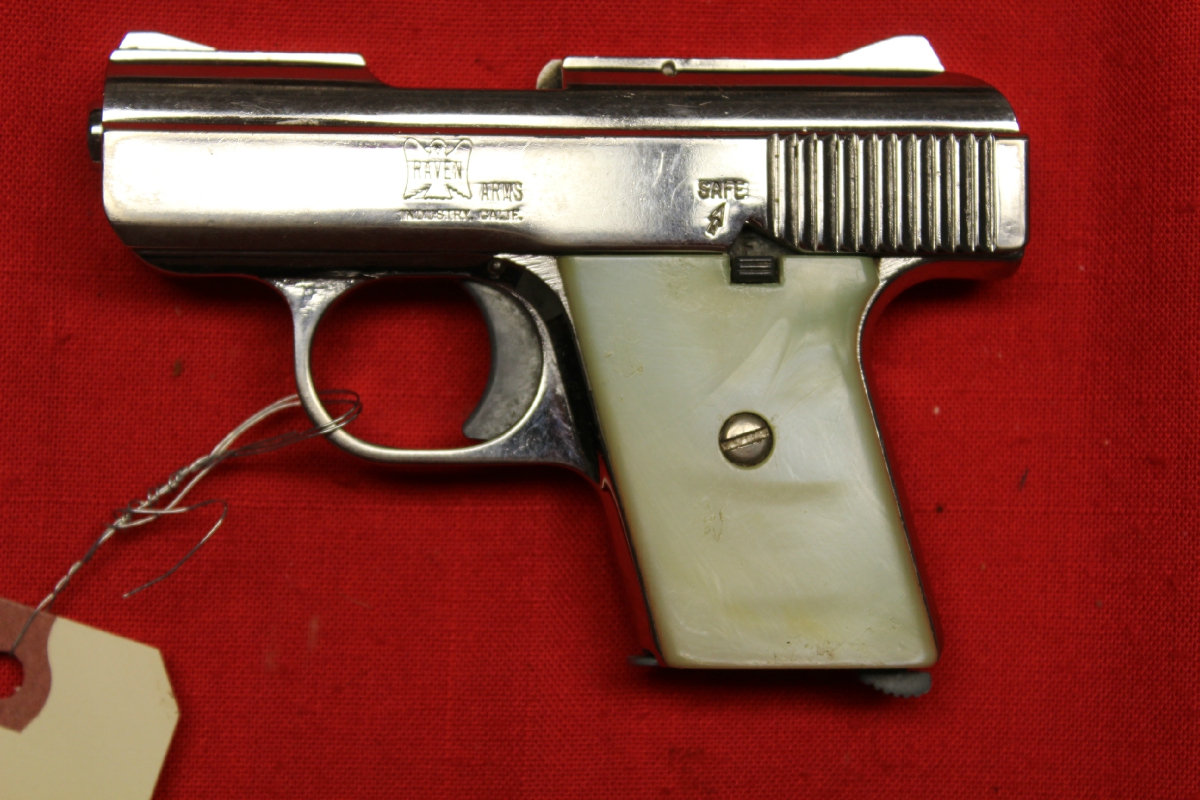 Raven Model Mp-25 Chrome .25 Acp For Sale at GunAuction.com - 14886575