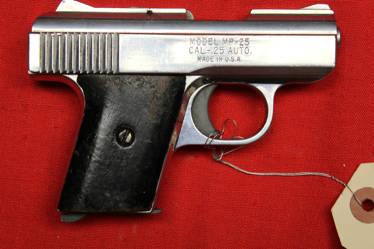 Raven Model Mp-25 Chrome .25 Acp For Sale at GunAuction.com - 14886577