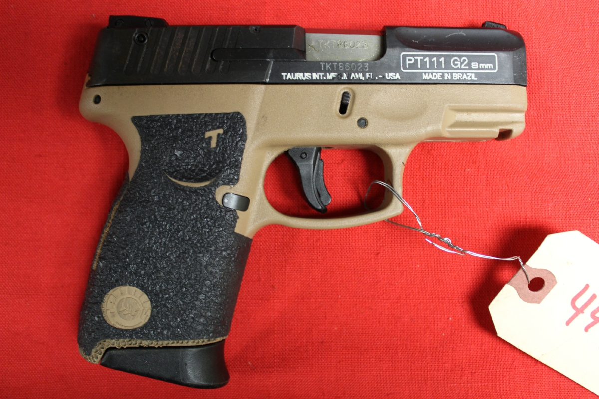 Taurus Pt111 G2 Desert Tan 13 Round 9mm Luger For Sale at GunAuction ...