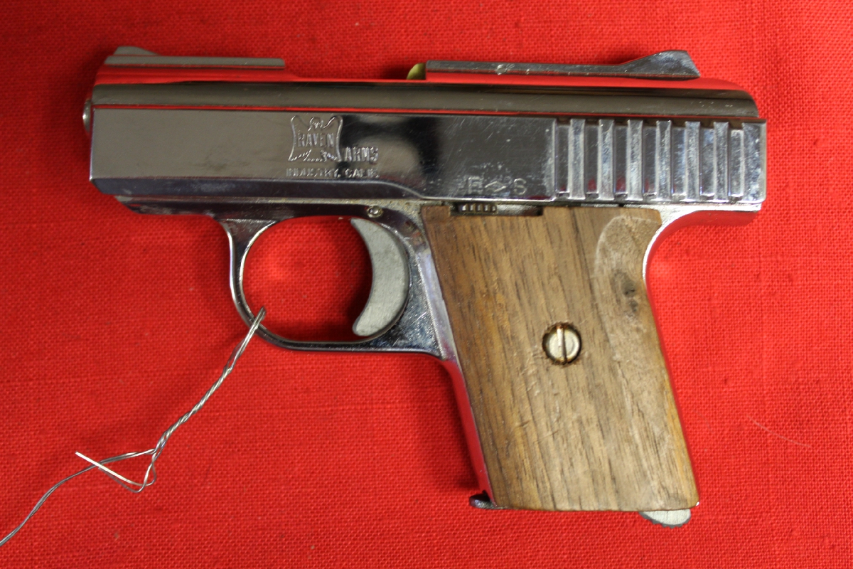 Raven P-25 Chrome/Wood .25 Acp For Sale at GunAuction.com - 15250940