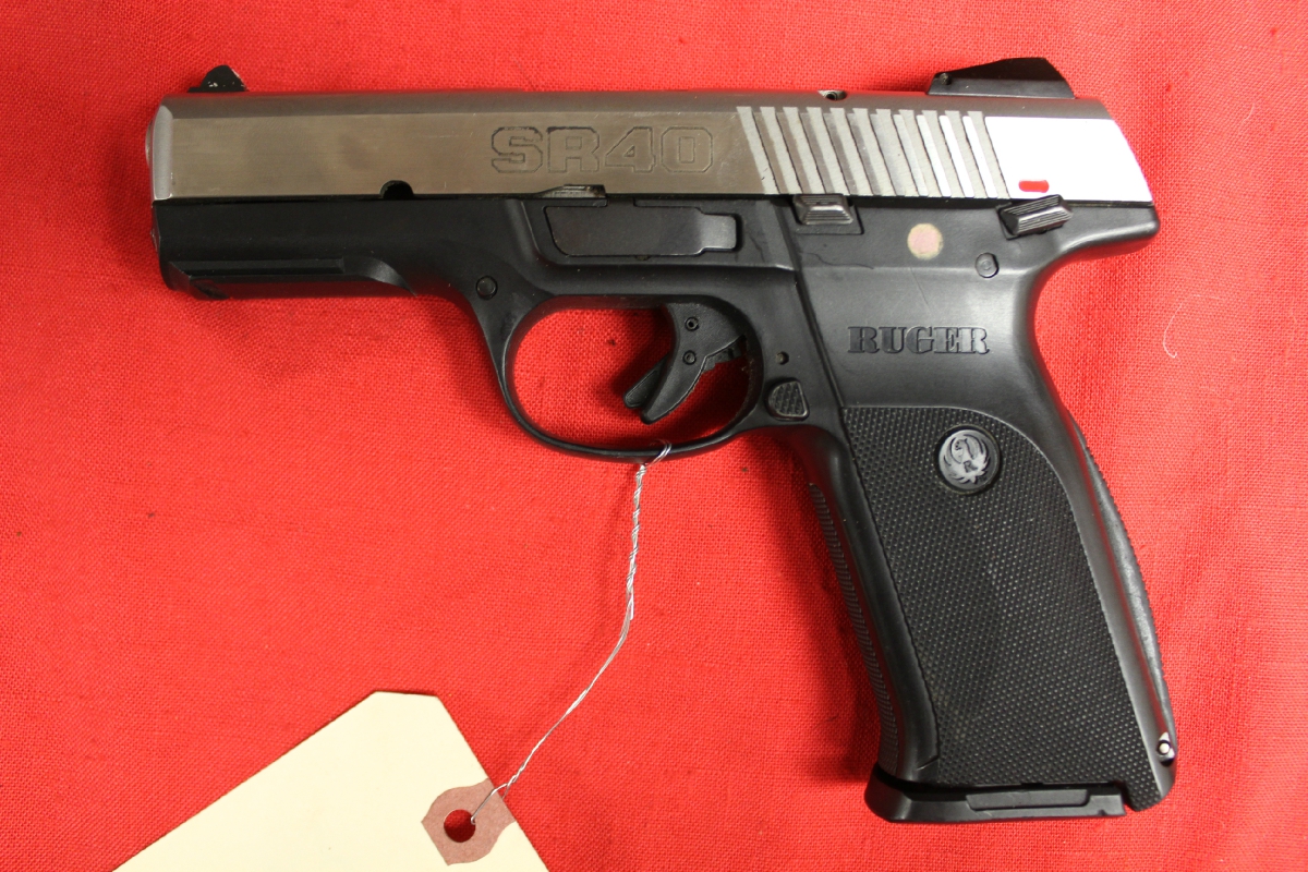 Ruger Sr40 Stainless 16 Round .40 S&W For Sale at GunAuction.com - 16781223