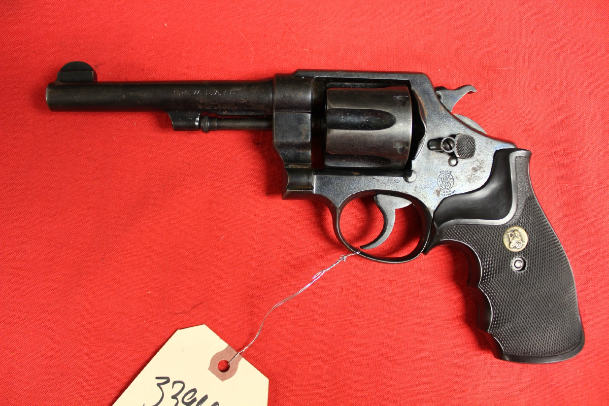 Smith & Wesson 1917 Hand Ejector D.A.45 1937 Brazilian Contract .45 Acp For Sale at GunAuction ...
