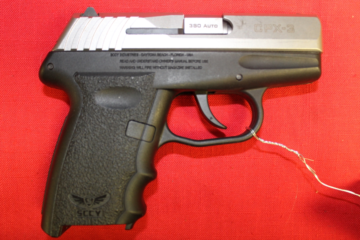 Sccy Cpx-3 Stainless .380 Acp For Sale at GunAuction.com - 16996974