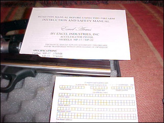 Exel Arms Of America Excel Arms Semi-Auto Pistol 22 Magnum With Scope ...