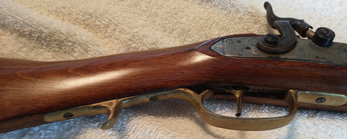 Jukar (Spain) Percussion Muzzle Loading Rifle, Wood Stock, 33 1/2 ...