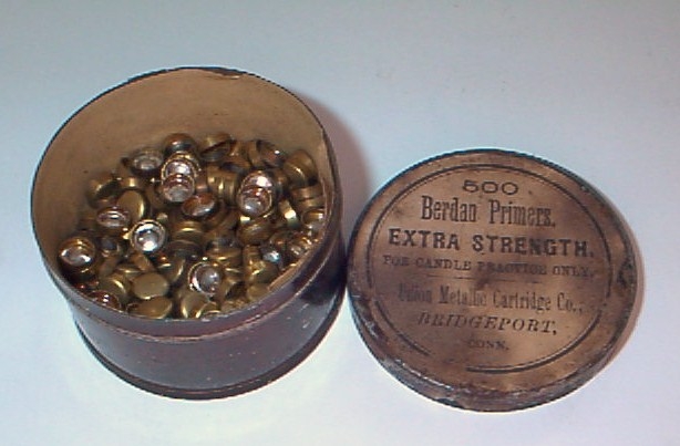 U.S.MUSKET Berdan Primers TIN For Candle Practice 13498629 - GunAuction.com
