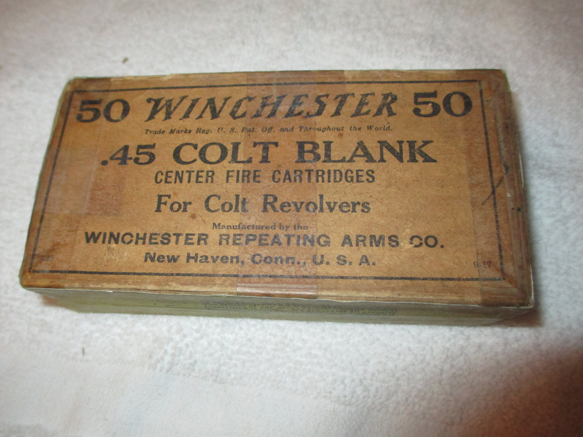 Winchester Repeating Arms Co. Vintage Box Of 45 Colt (Aka 45 Long Colt ...