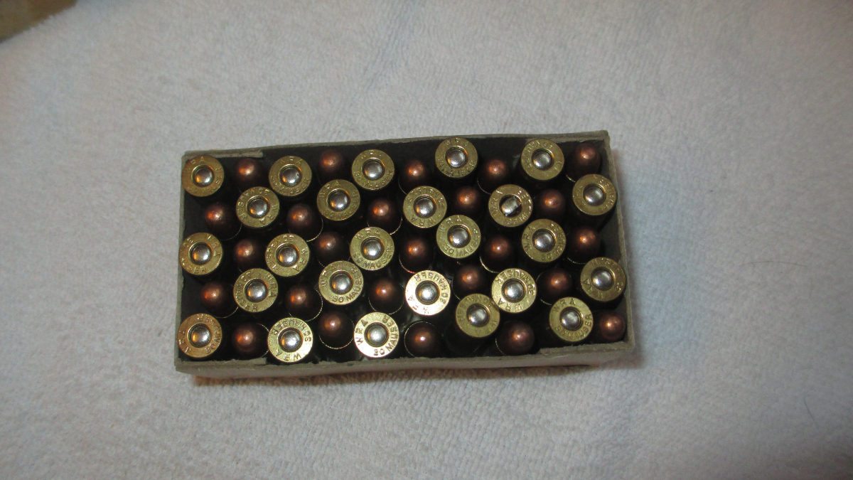 Winchester FULL (50 rounds) ORIGINAL VINTAGE 2 PIECE BOX of 7.63 (aka ...