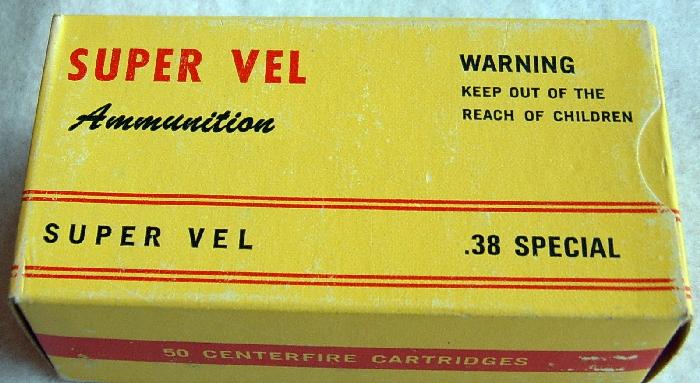 Super Vel Ammunition 38 Special
