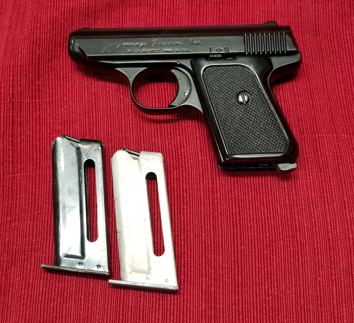 Jennings Firearms Model J-22 W/Original Box, Manual And 2 Magazines .22 ...