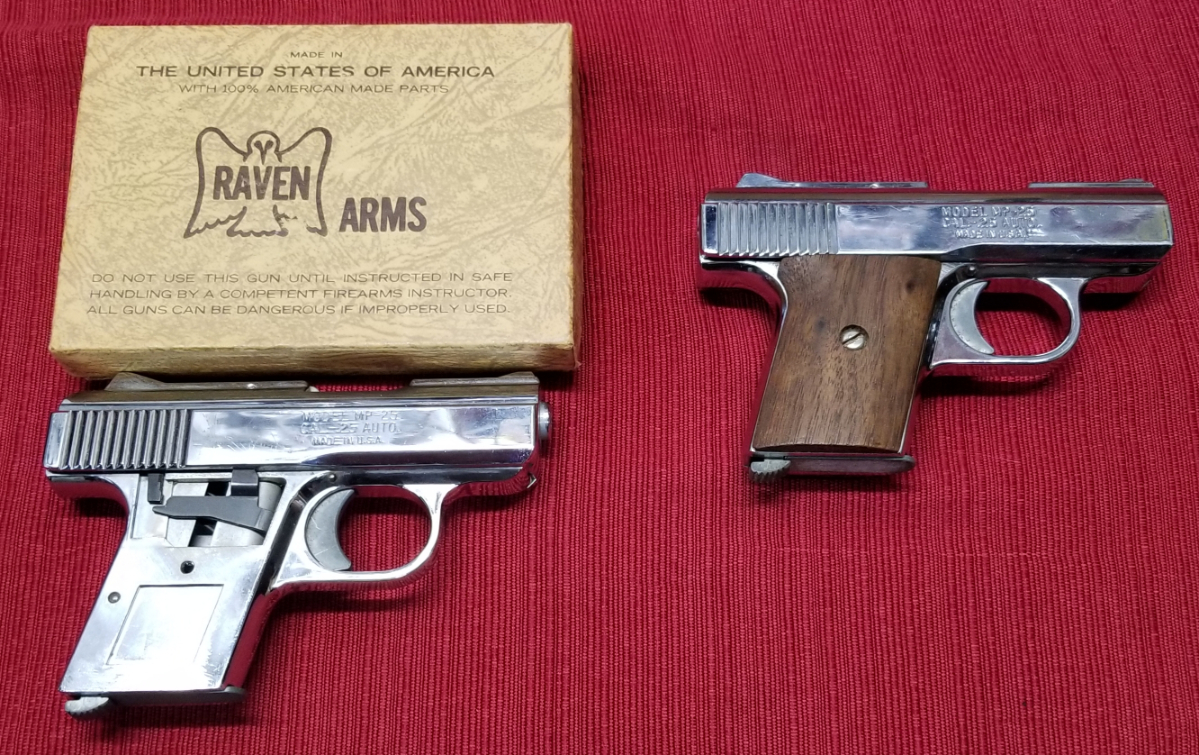 Raven Arms Two Model Mp-25`S .25 Acp For Sale at GunAuction.com - 16261453
