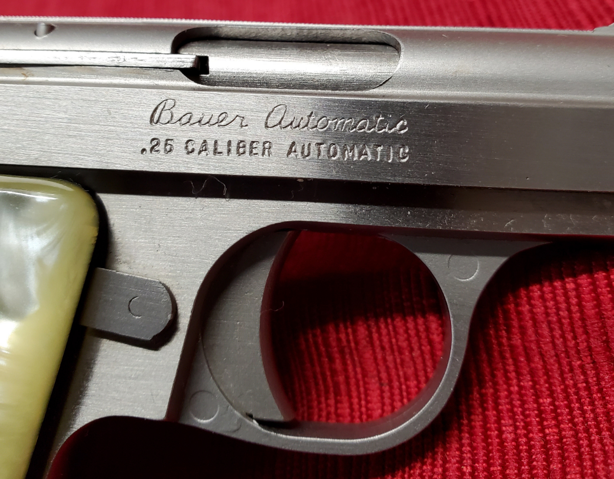 Bauer Firearms Model 25 Ssp W/Box, Soft Case, One Magazine And Manual ...