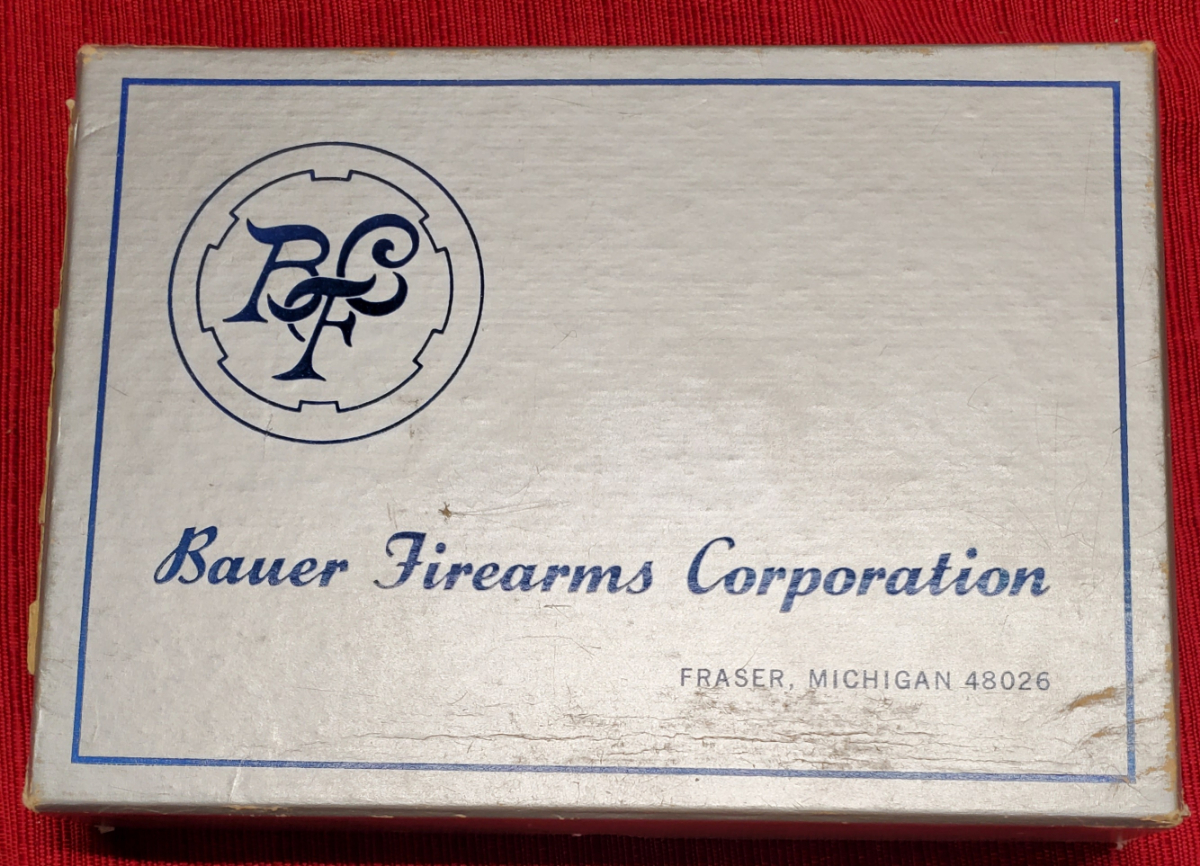 Bauer Firearms Model 25 Ssp W/Box, Soft Case, One Magazine And Manual ...