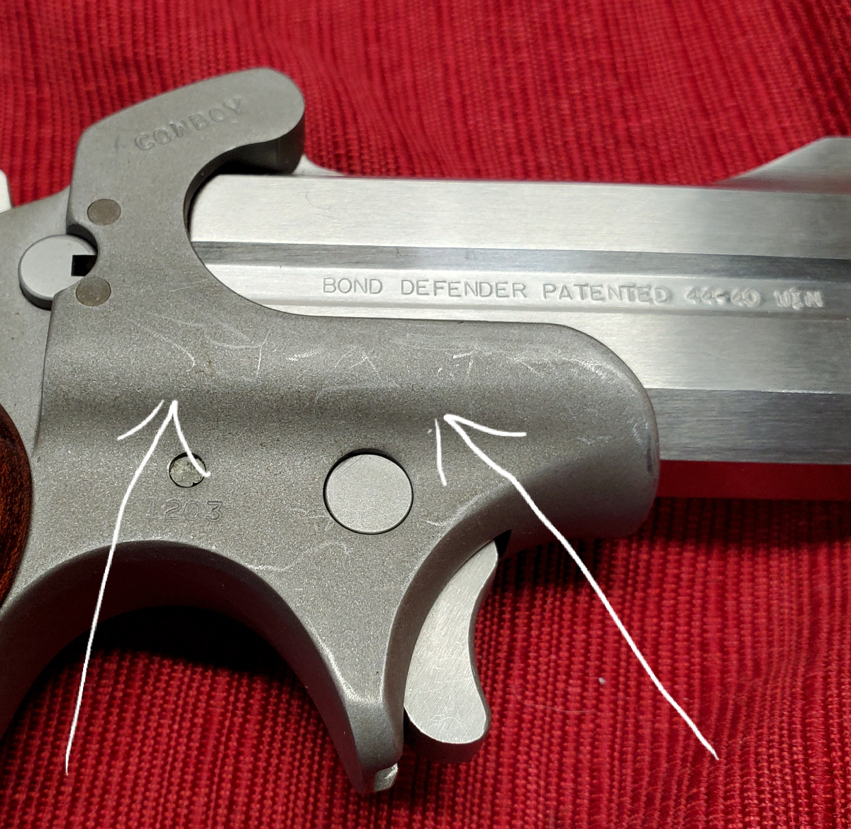 Bond Arms Cowboy Defender Derringer .44-40 Win. For Sale at GunAuction ...