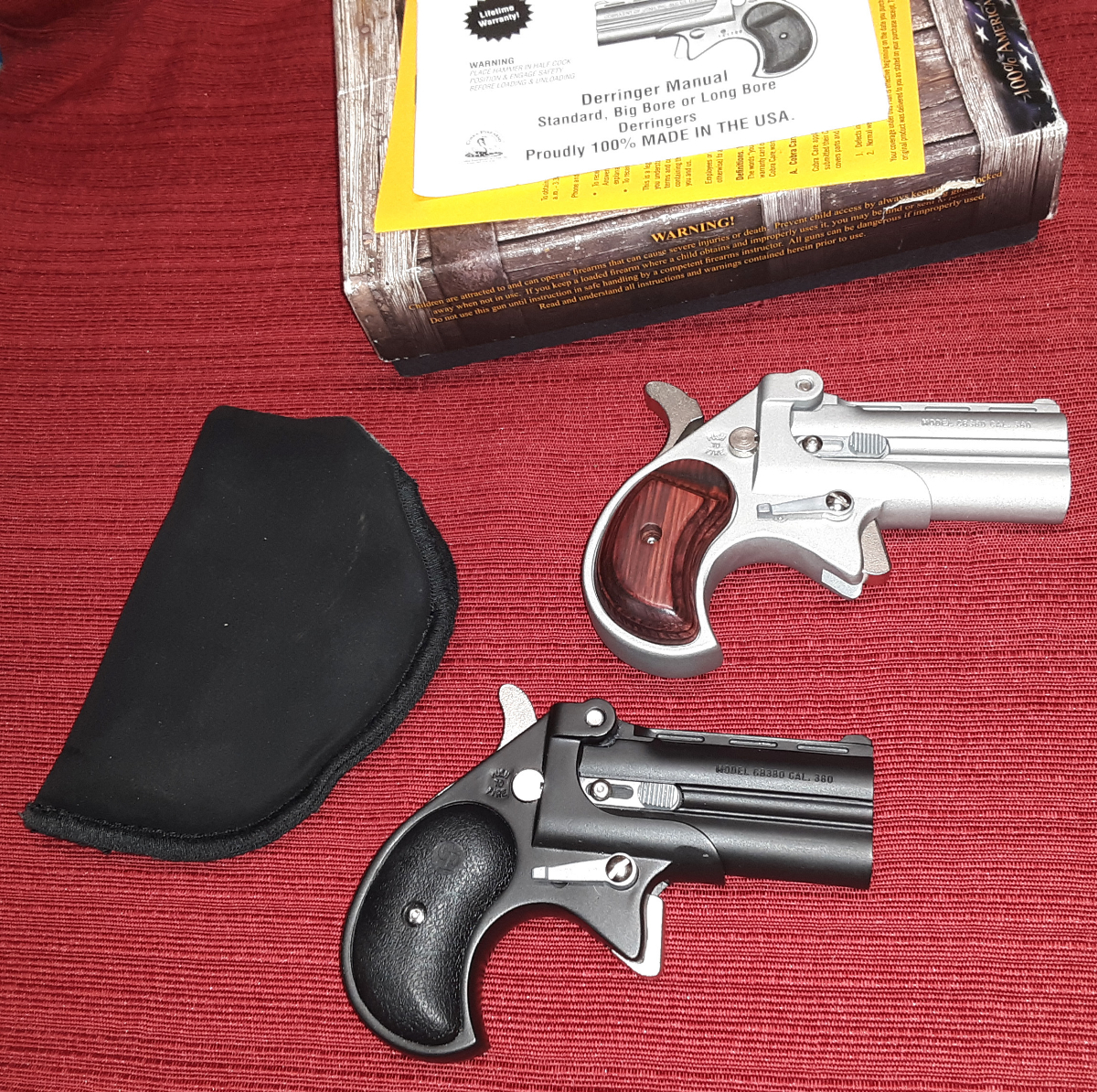 Cobra Two (2) Cb380 Big Bore Two-Shot Derringers - Test-Fired & Working ...
