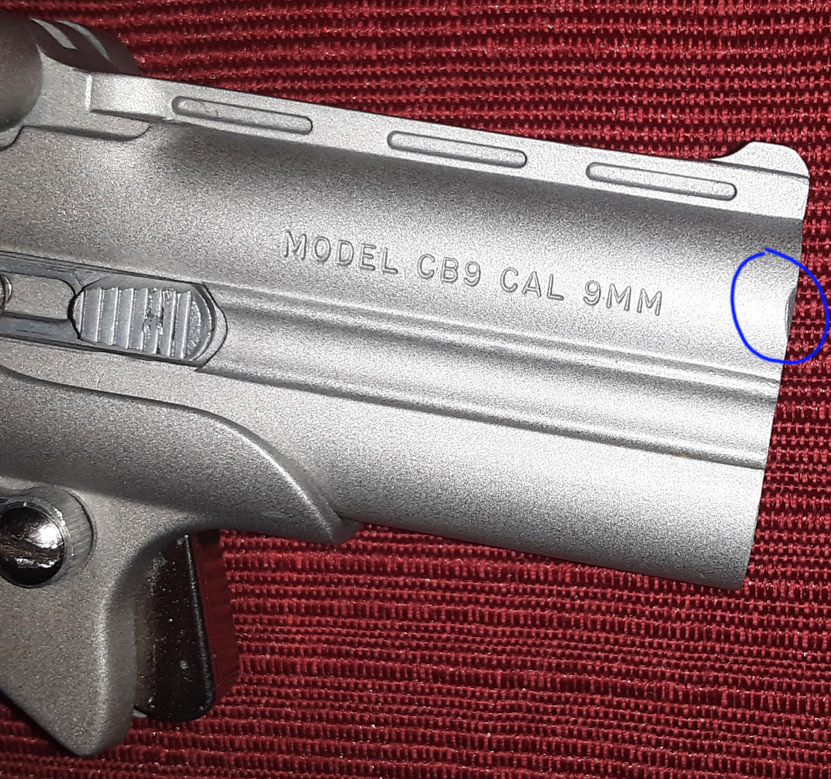 Cobra Cb9 Big Bore Satin Silver 2-Shot Derringer - As Is No Returns 9mm ...