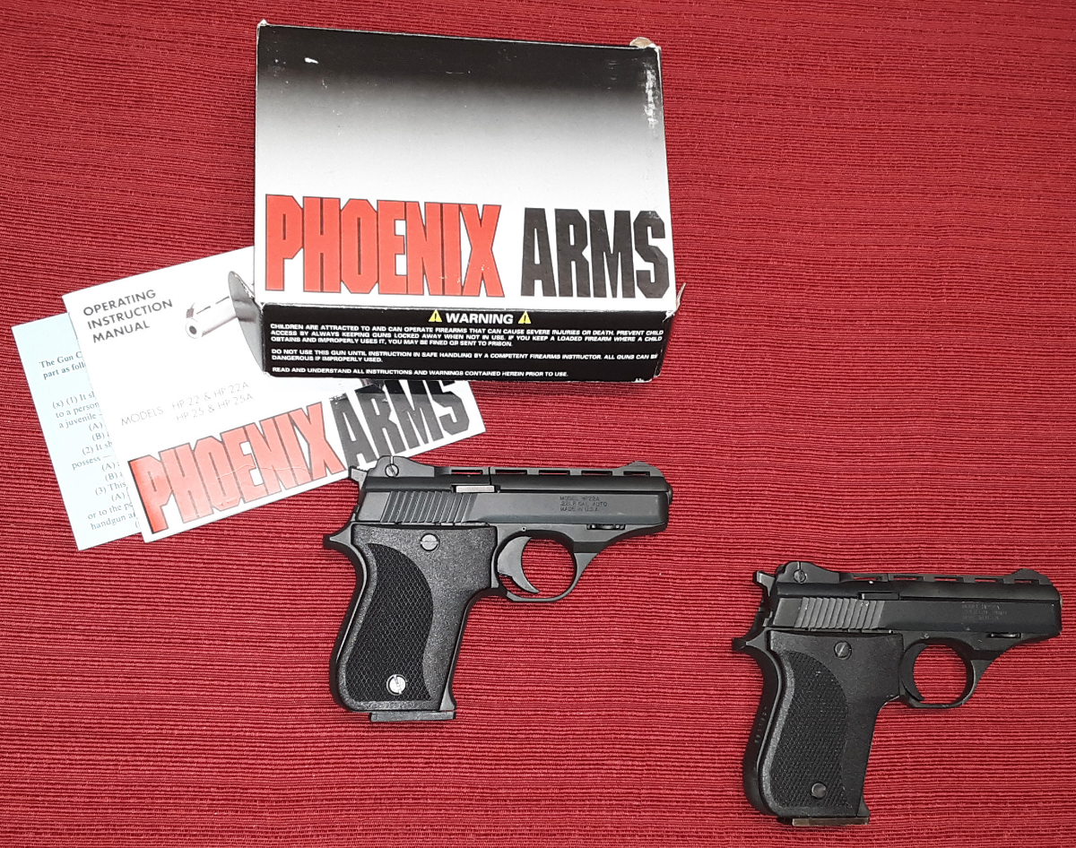 Phoenix Arms TWO (2) HP22A 10-Shot Pistols - Test-Fired & Working - AS ...