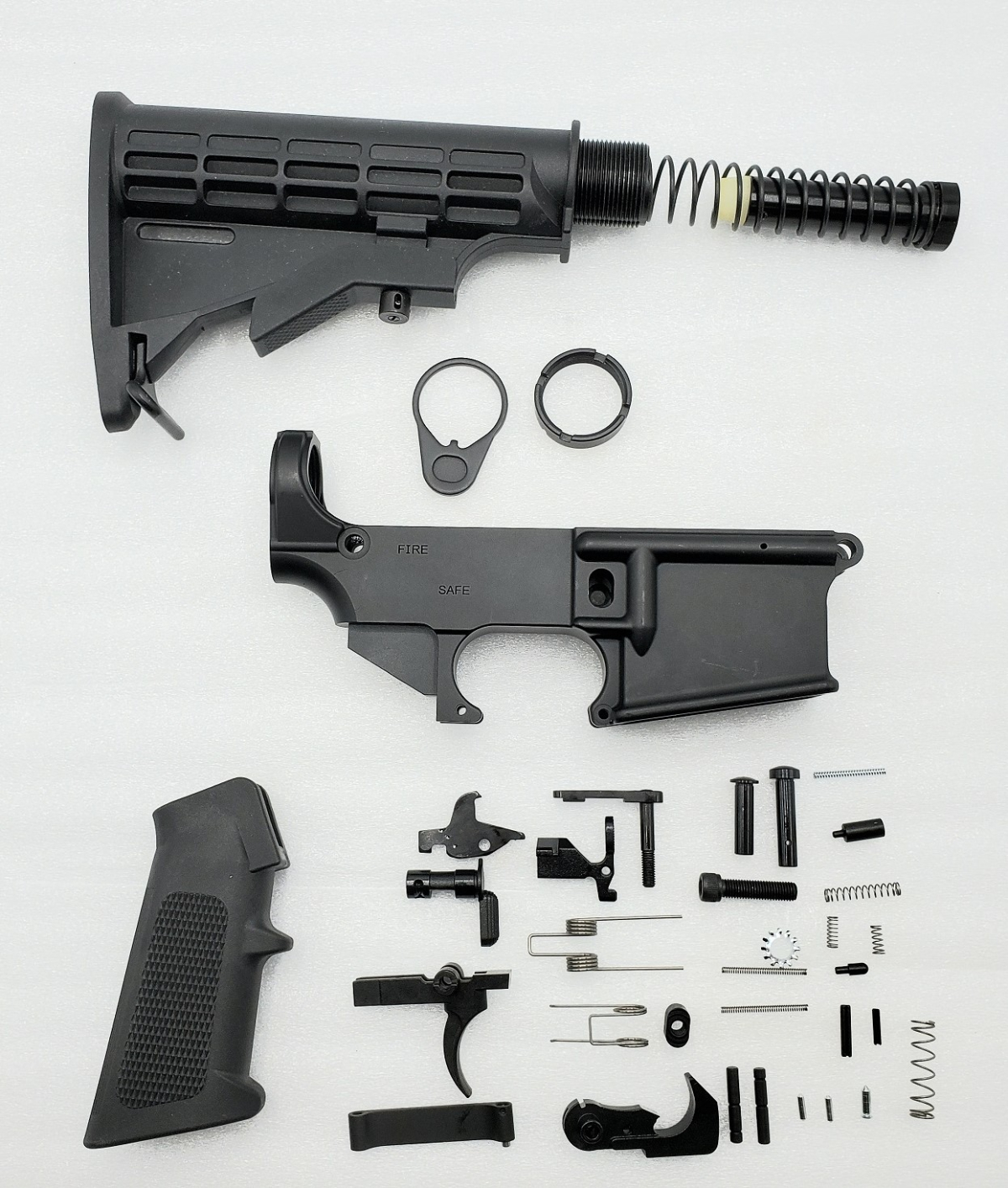 80 AR15 7075 Aluminum Lower With LPK and 6 Position Commercial Diameter ...