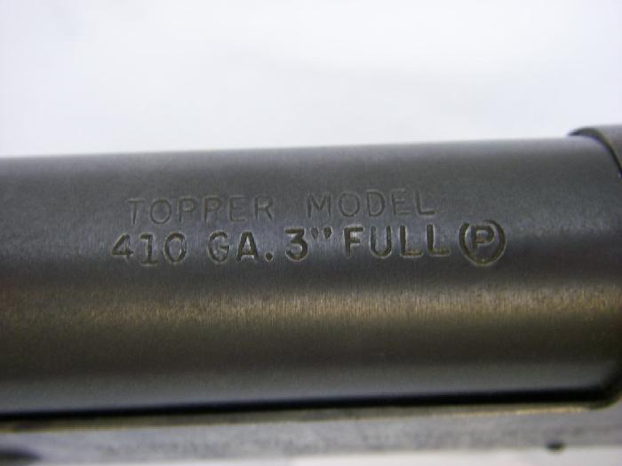 Harrington & Richardson, Inc. Topper Model 410 Gauge Single Shot ...
