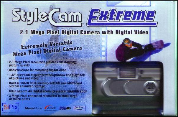 Sipix Stylecam Extreme 2.1 Megapix Digital Camera For Sale at ...