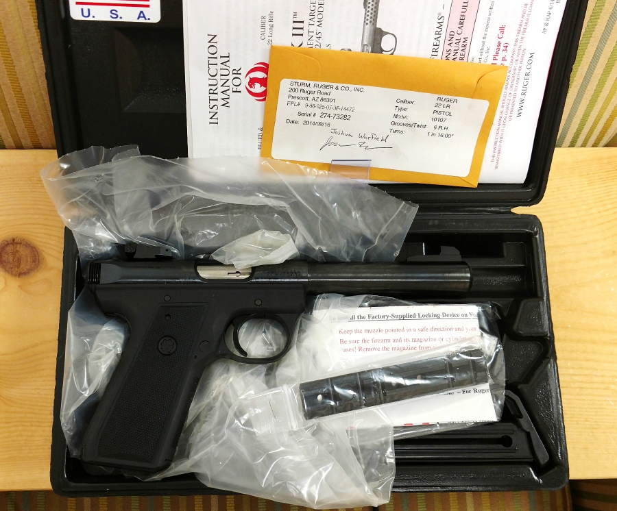 Ruger Nib 10107 P512mkiii Classic .22lr Pistol W/2 Mags .22 Lr For Sale ...
