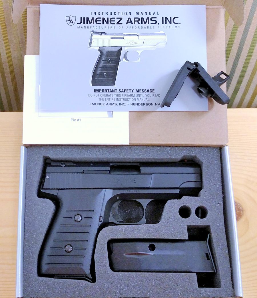 Jimenez Arms Bnib Ja9 Pistol 9mm W/2mags Not Ca Legal 9mm Luger For ...