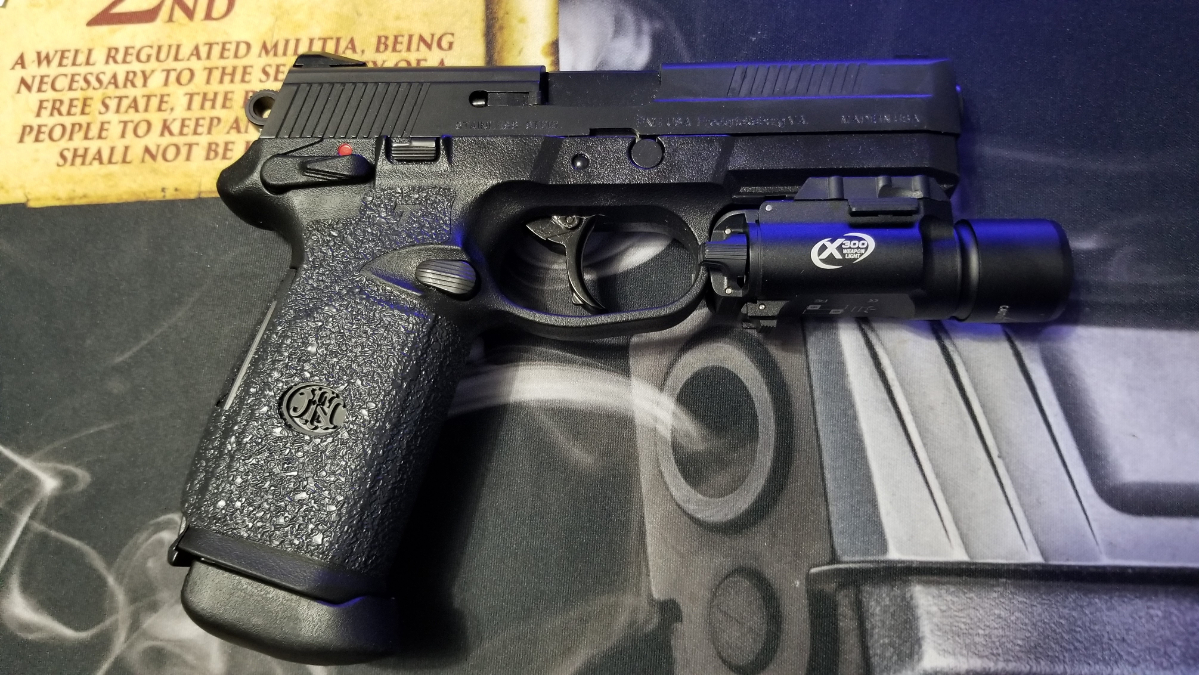 Fnh Beautiful Fnp-45 With Tactical Light .45 Acp For Sale at GunAuction ...