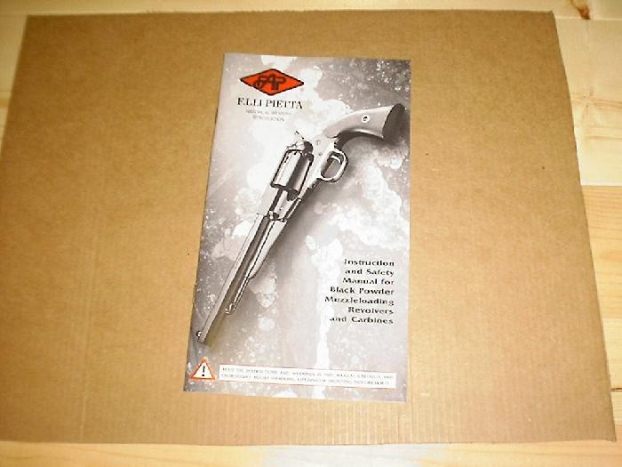 F.Lli Pietta Black Powder Revolver Manual, New For Sale at GunAuction ...
