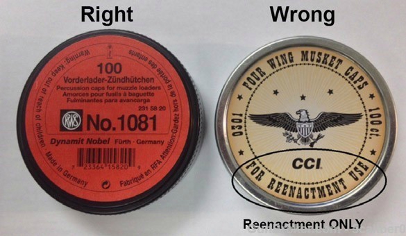 RWS musket caps x 100