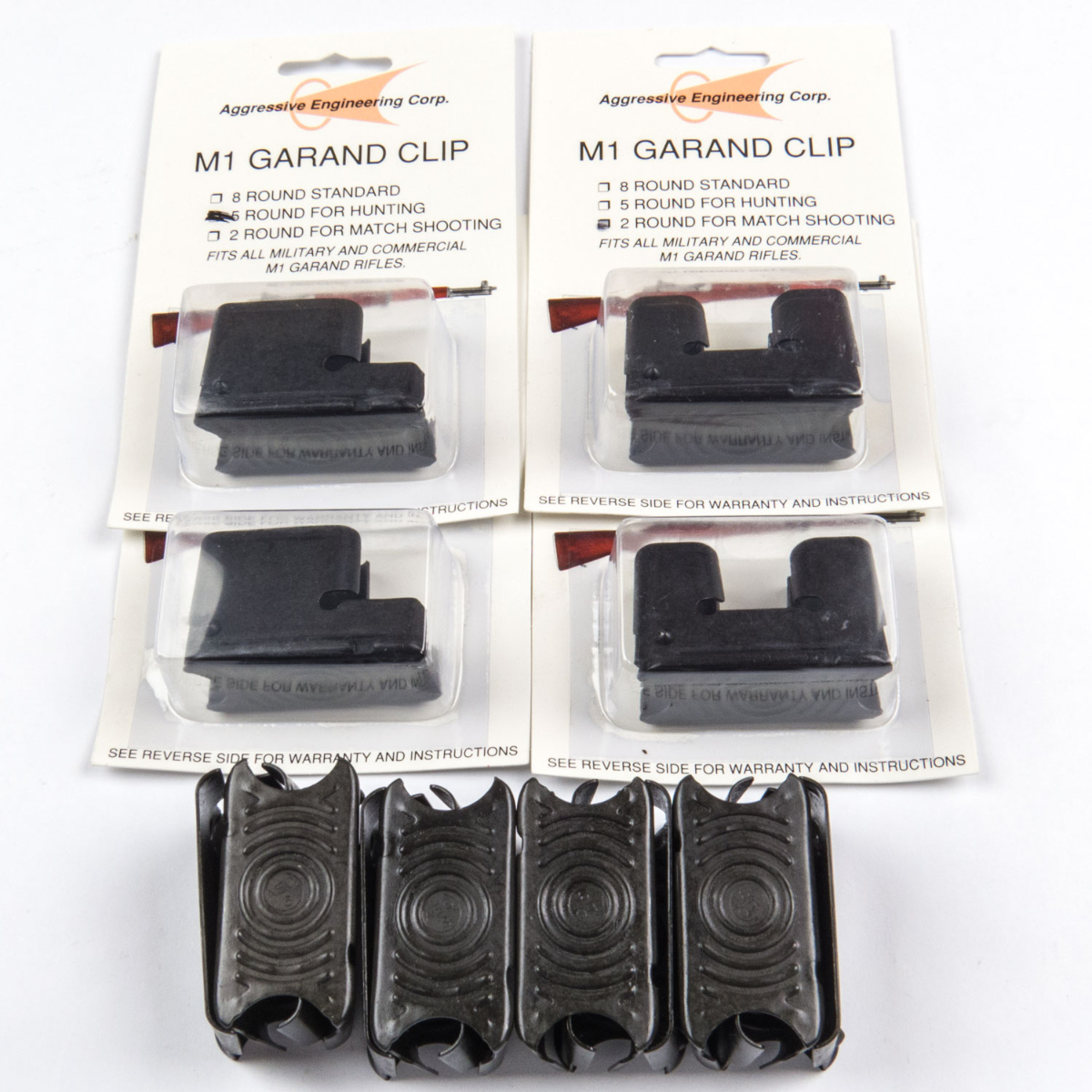 M1 Garand Multi Clip Pack - (8) 8rd Enbloc Clip, (2) 5rd Hunting Clip ...