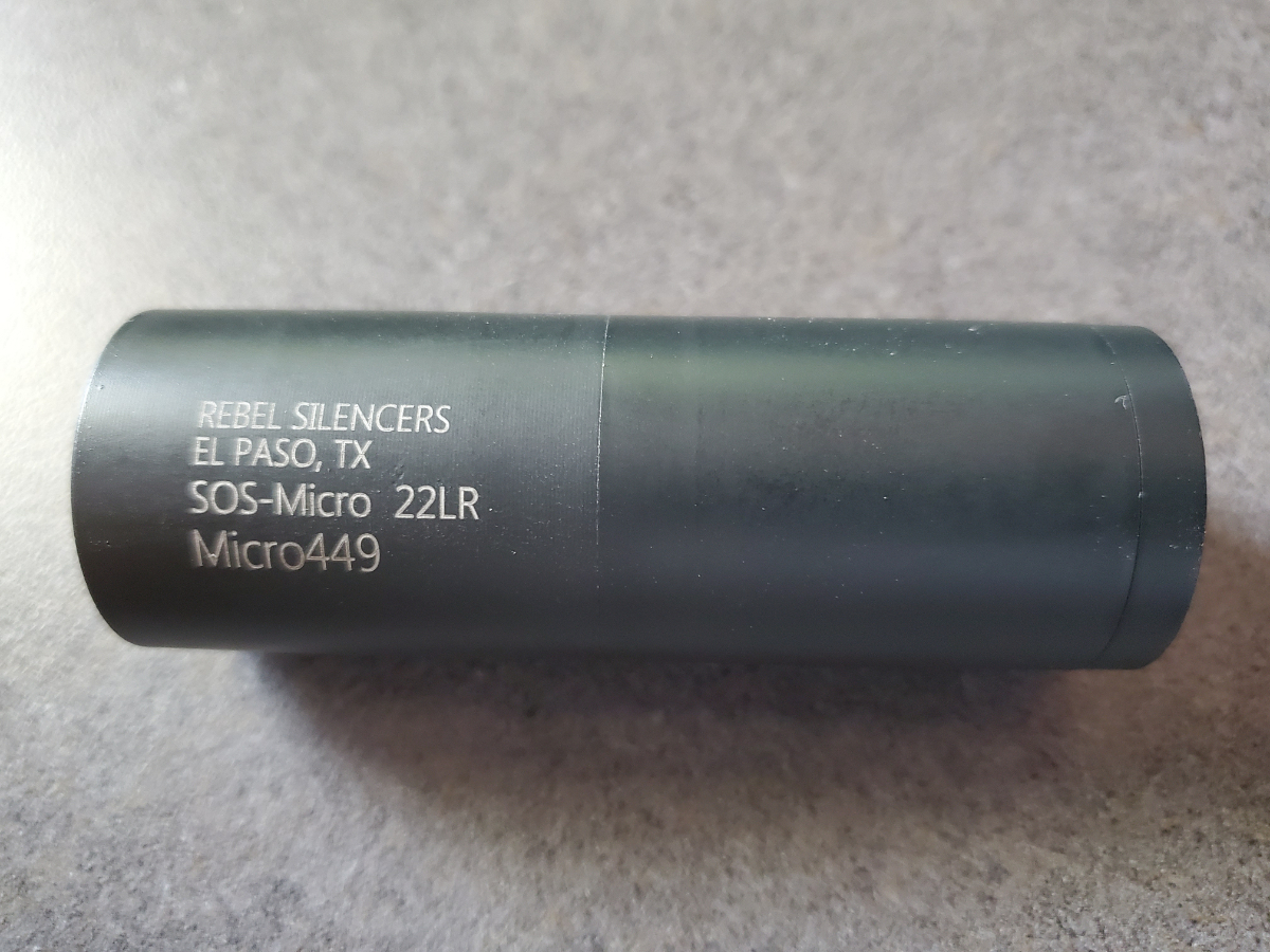 Rebel Silencers Sos-Micro 22lr Suppressor .22 Lr For Sale at GunAuction ...