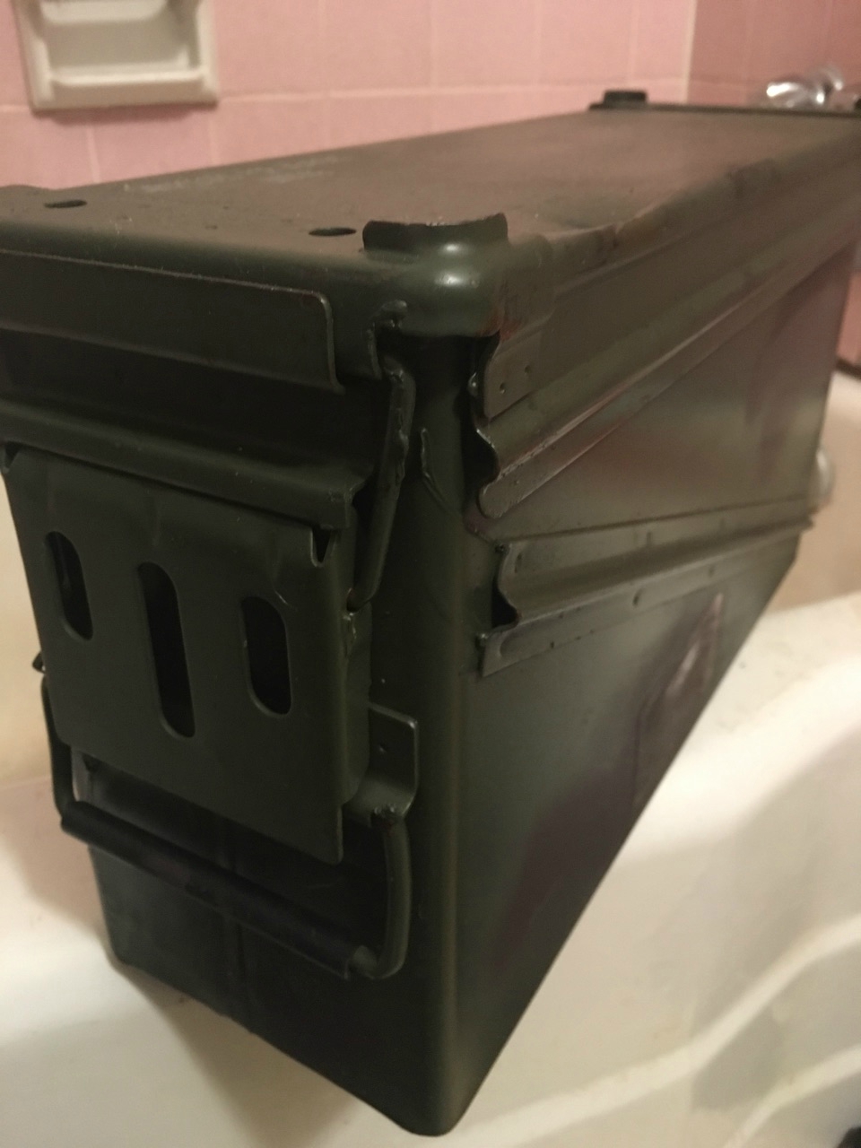 Ammo Can, Pa-120, From Mk-19, 40 Mm Grenade Launcher. 17.5" X 9.5" X 5. ...