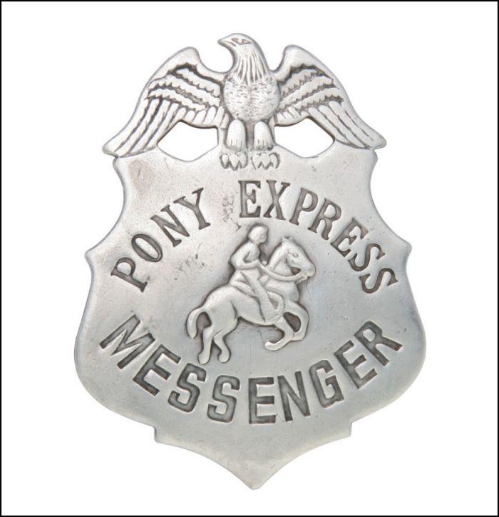 Replica Old West Pony Express Messenger Badge Sass For Sale at ...
