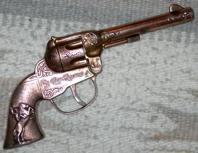 RARE Gold 1955 Classy ROY ROGERS Cap Gun