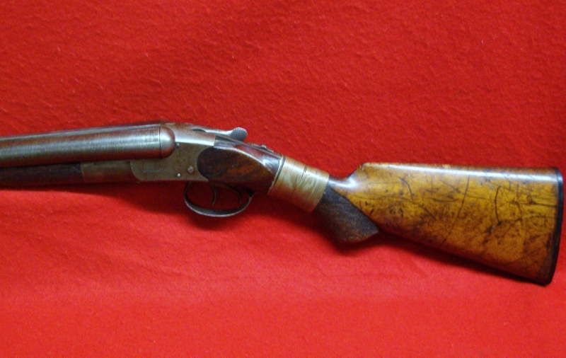 Spencer Gun Co. Damascus Mod. American Hammerless 12ga. Double Barrel ...