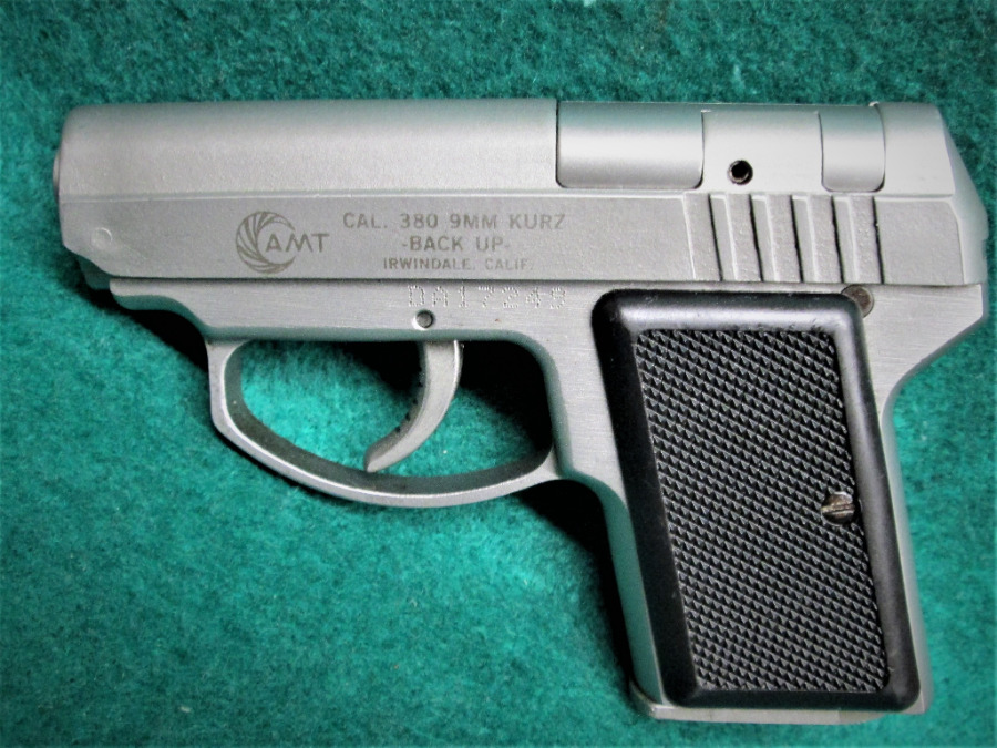 Amt Mod. Back Up Double Action Sub-Compact Stainless 2.75 Inch Barrel W ...