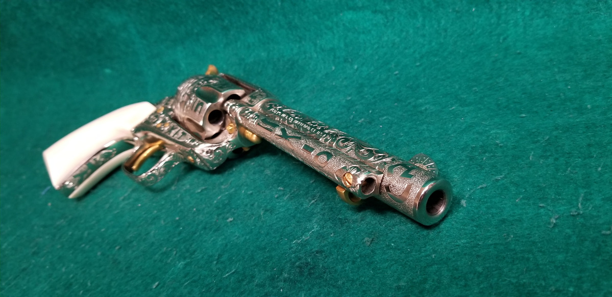 Colts Patents Arms Manufacturing Company Saa 5.5 Inch Barrel Nickel ...