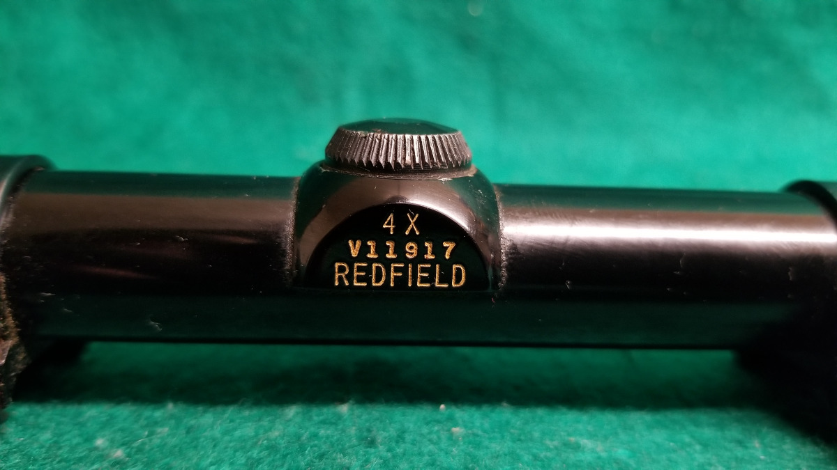Vintage Redfield Fixed 4x Scope W-3/4 Inch Small Tube Nice And Clear ...