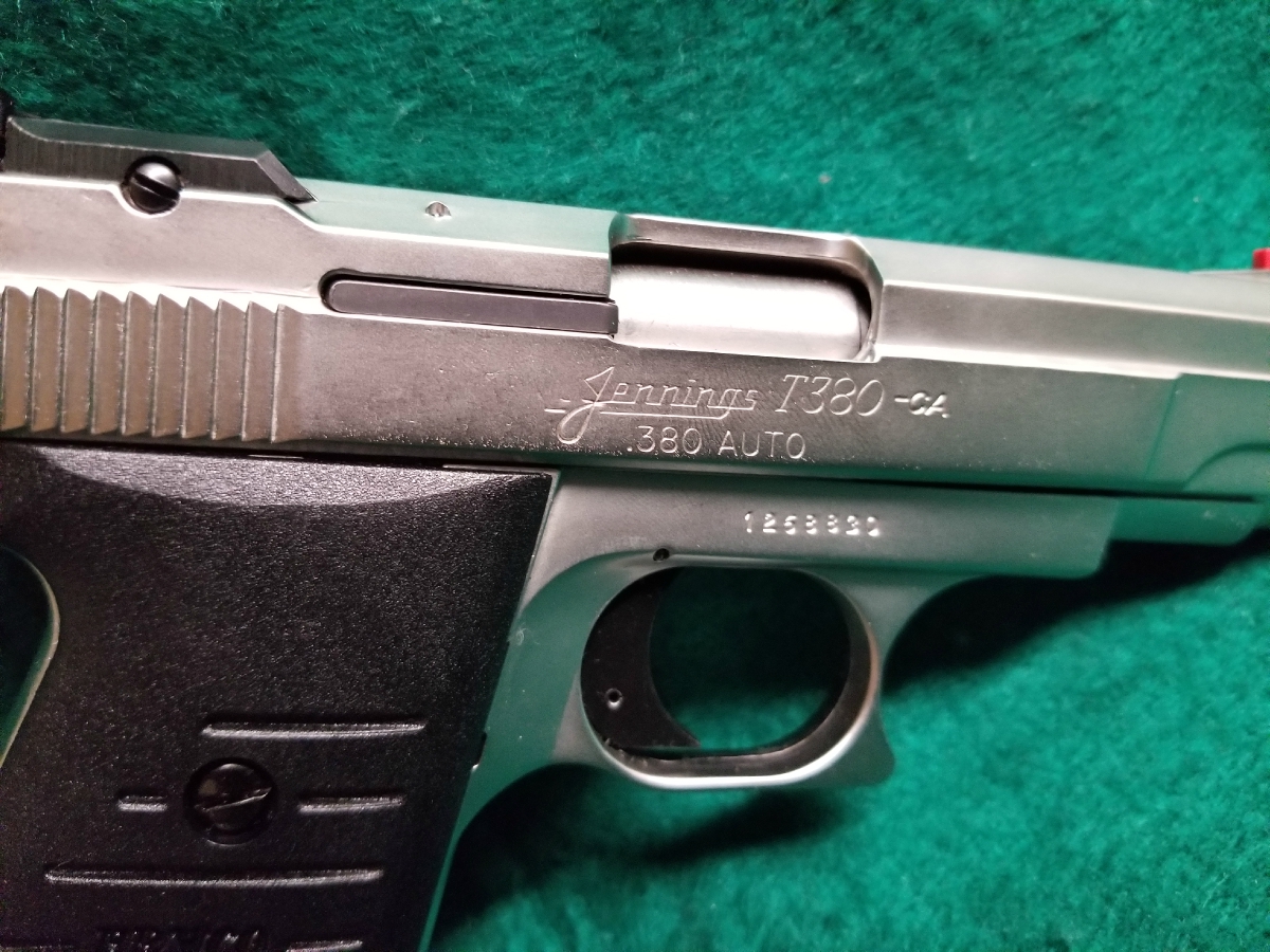 Bryco - Jennings Mod. T380-Ca Semi-Auto 4 Inch Barrel Silver W-One Mag ...