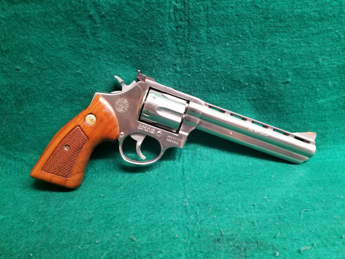 Taurus Mod. 689 Double Action Stainless 6 Inch Vent Rib Barrel 6 Shot W ...
