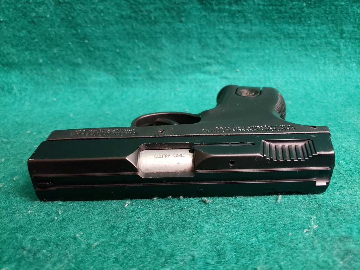 Smith & Wesson Model Sw380 Sub-Compact Black Polymer 3 Inch Barrel W ...